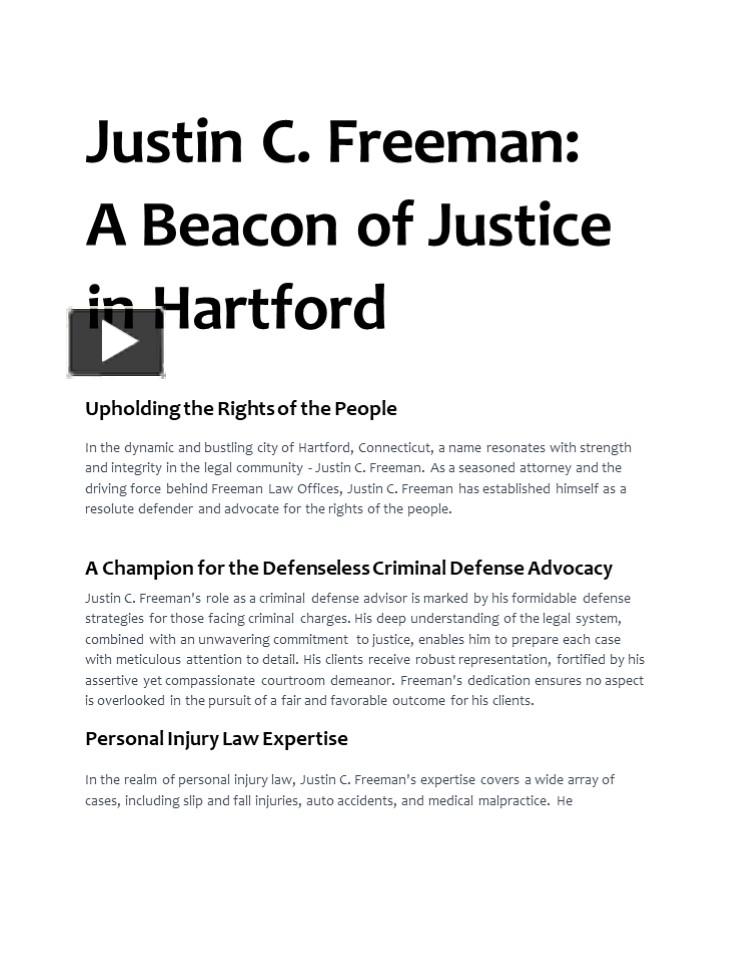 PPT – Justin C Freeman PowerPoint presentation | free to download - id ...