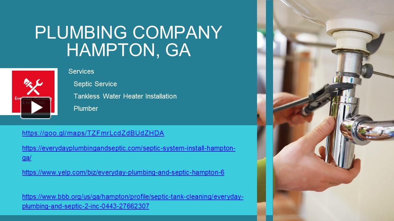 Plumbing Company Hampton, GA presentation | free to download