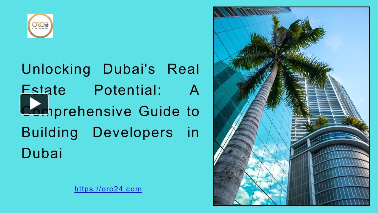 PPT – Unlocking Dubai's Real Estate Potential: A Comprehensive Guide to ...