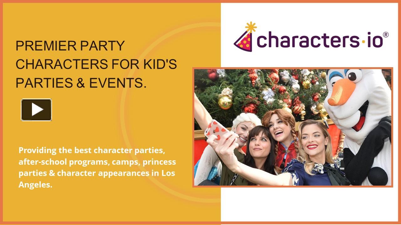 Party Characters Los Angeles presentation | free to download