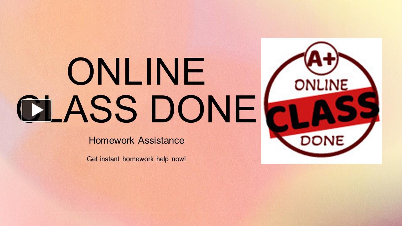 PPT – Homework Assistance PowerPoint presentation | free to download ...