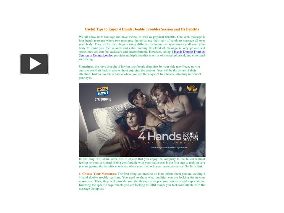 PPT – Useful Tips to Enjoy 4 Hands Double Troubles Session and Its ...