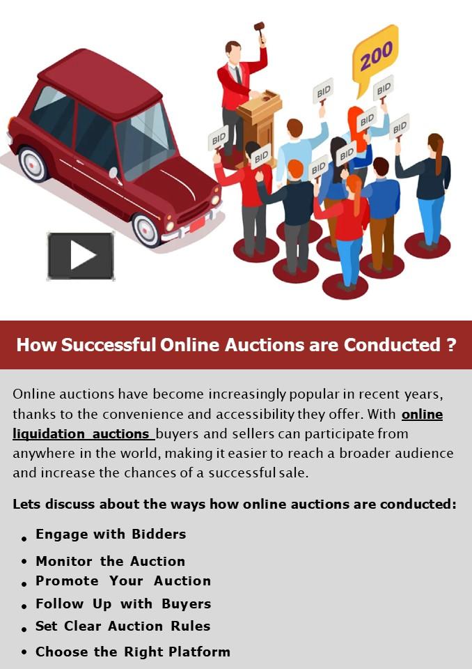 How Successful Online Auctions are Conducted? presentation | free to ...
