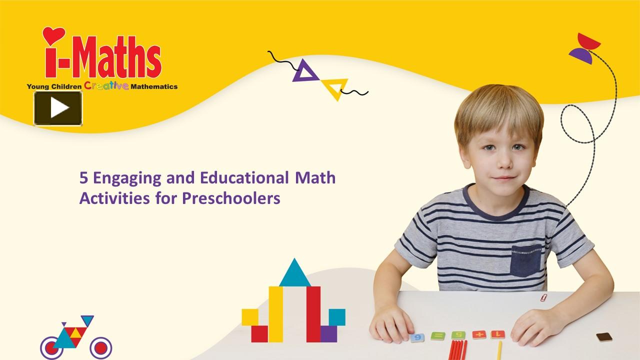 PPT – 5 Engaging and Educational Math Activities for Preschoolers ...