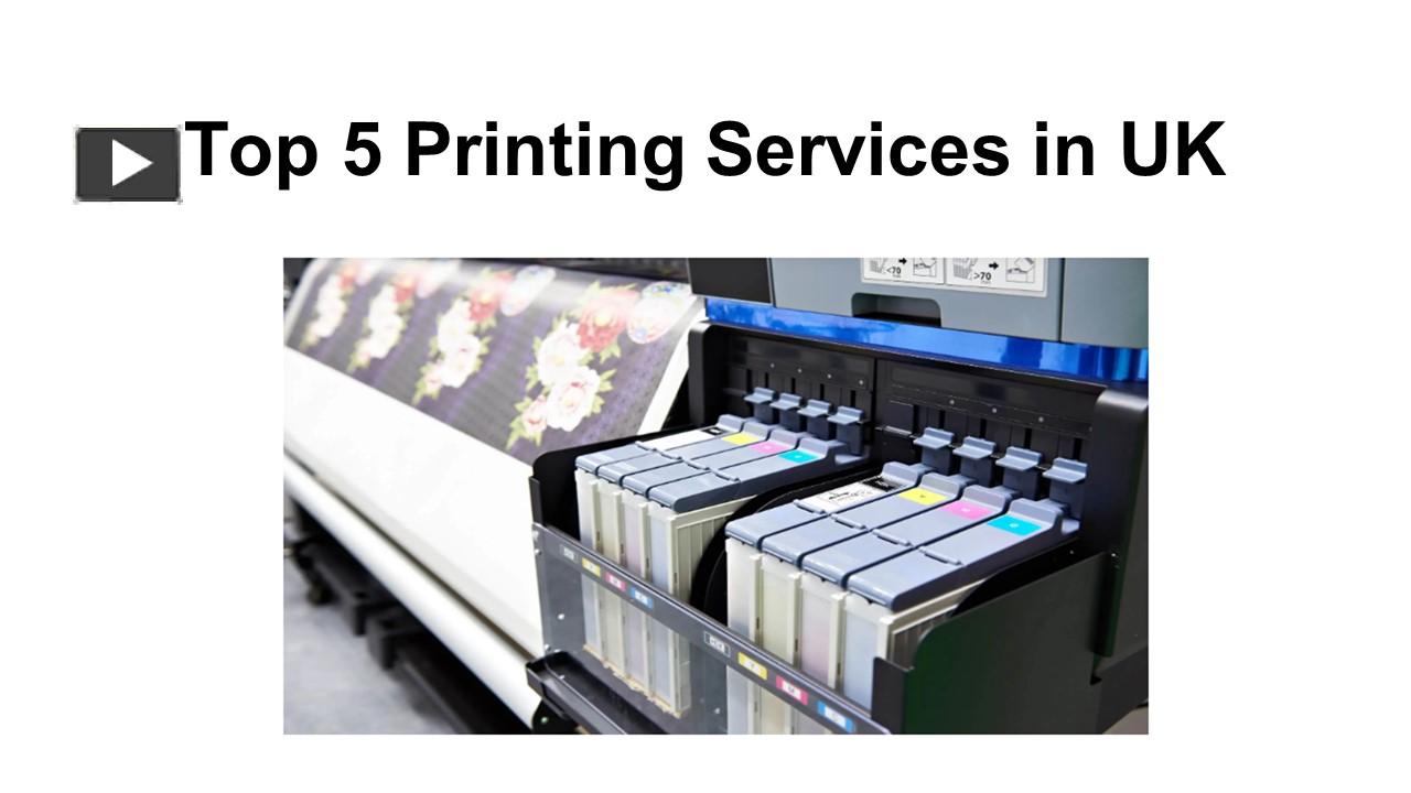 Top 5 Printing Services in UK presentation | free to download