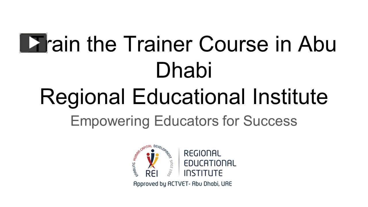 Unlock Your Teaching Potential with the Best Train the Trainer Course ...