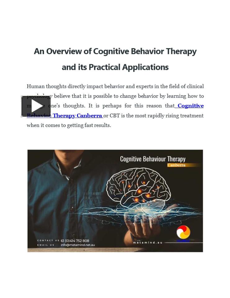 PPT – Is Cognitive Behaviour Therapy in Canberra Worth To You ...