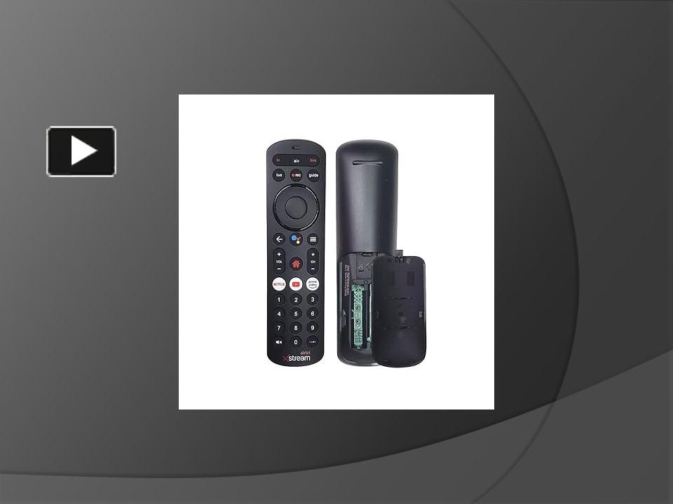 PPT – Airtel Xstream Remote for Set Top Box with Voice PowerPoint ...