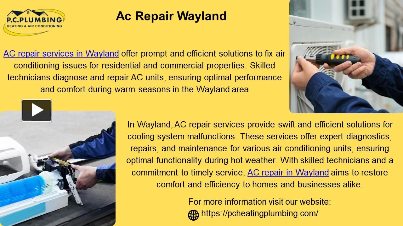 PPT – AC Repair Wayland PowerPoint presentation | free to download - id ...