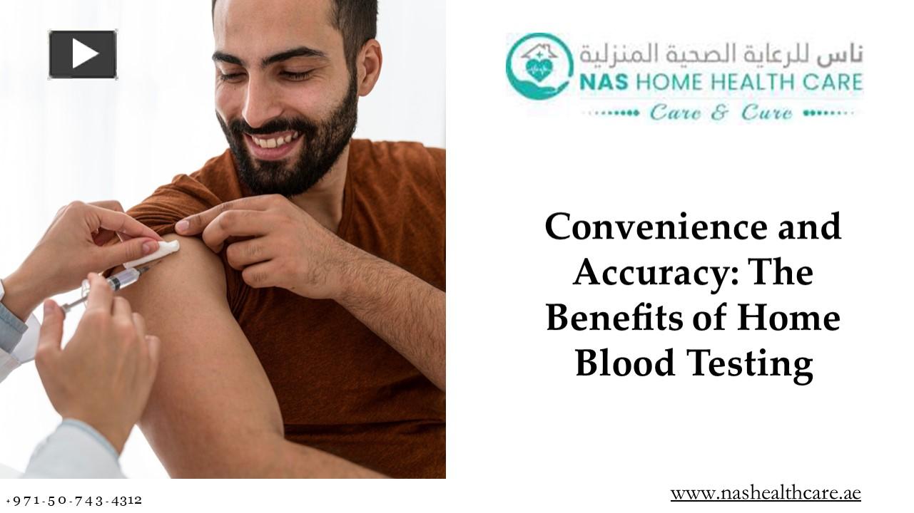 Blood test at home presentation | free to download