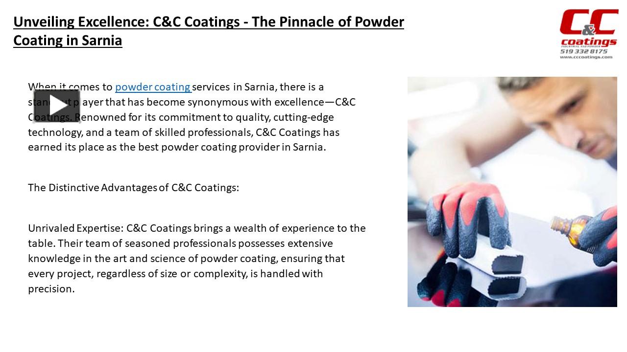 PPT – Unveiling Excellence: C&C Coatings - The Pinnacle of Powder ...