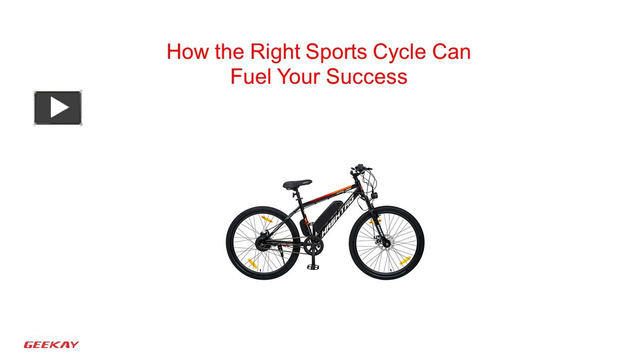 How the Right Sports Cycle Can Fuel Your Success presentation | free to ...