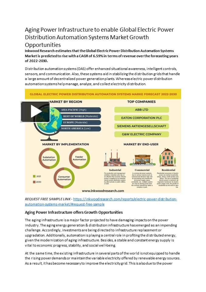 PPT – Aging Power Infrastructure to enable Global Electric Power ...