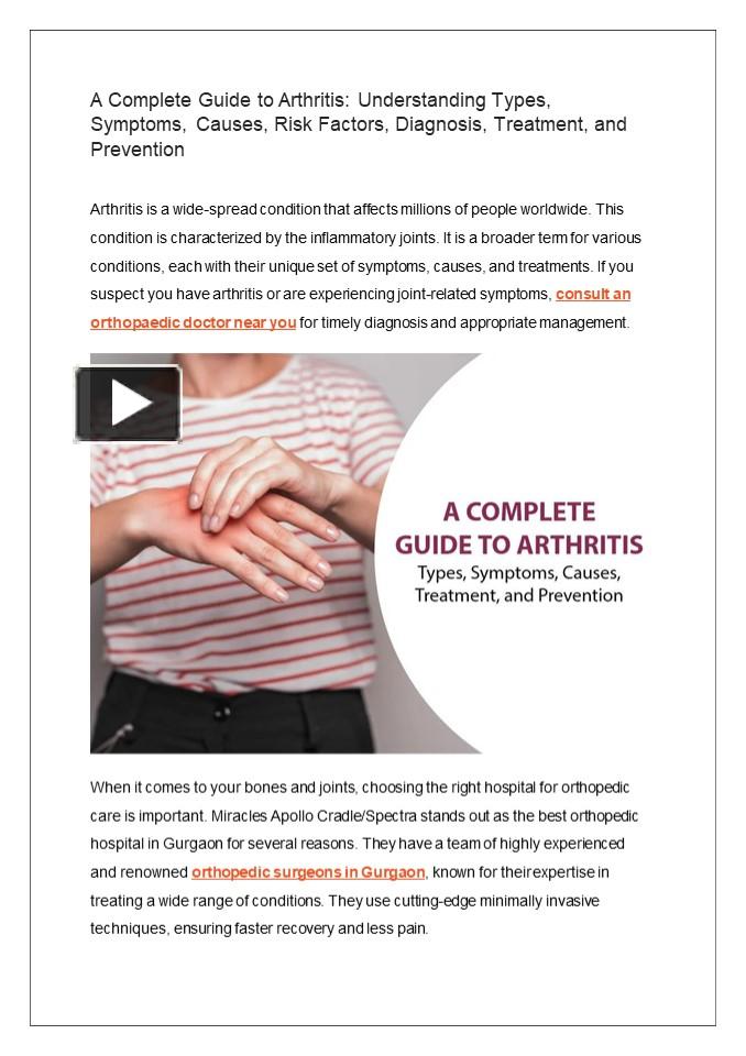 PPT – A Complete Guide to Arthritis: Understanding Types, Symptoms ...