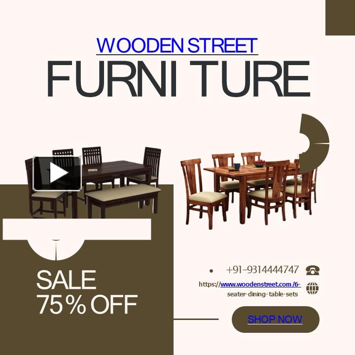 PPT – Dining Table Set 6 Seater PowerPoint presentation | free to ...