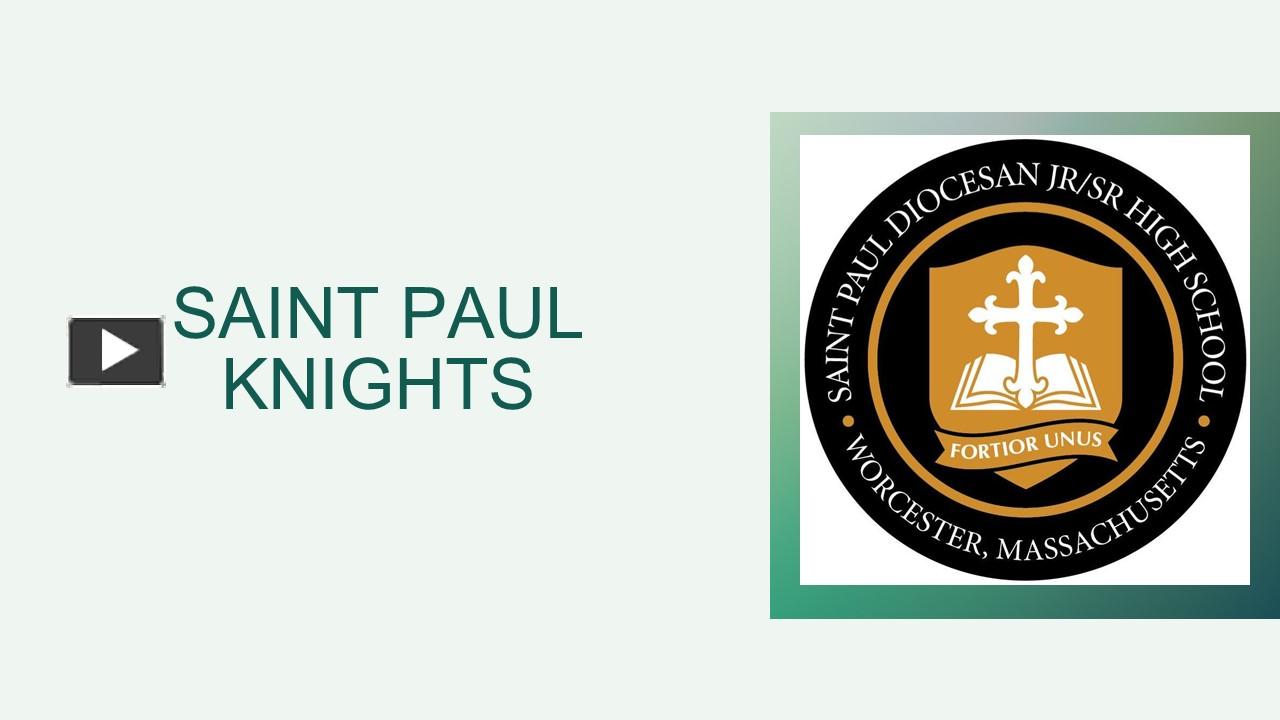 PPT – Catholic Schools near me Middle School - Saint Paul Knights ...