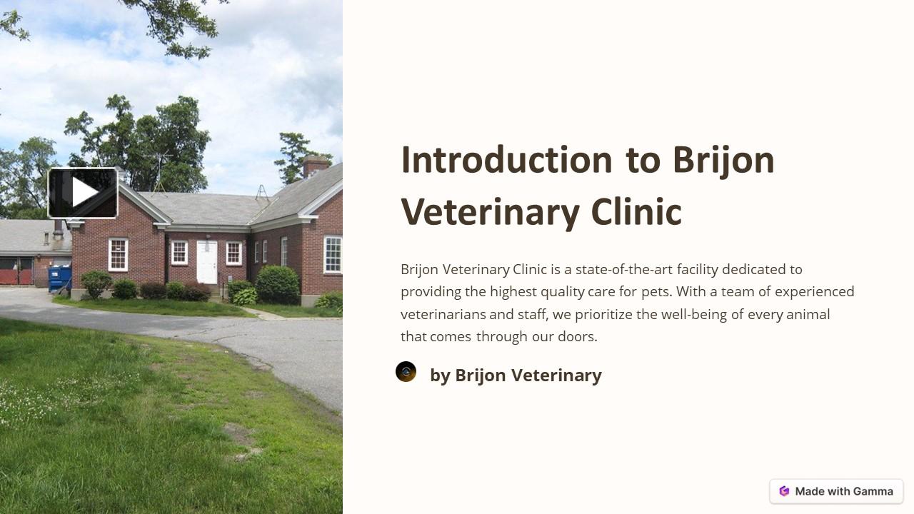 PPT – Introduction-to-Brijon-Veterinary-Clinic.pptx PowerPoint ...