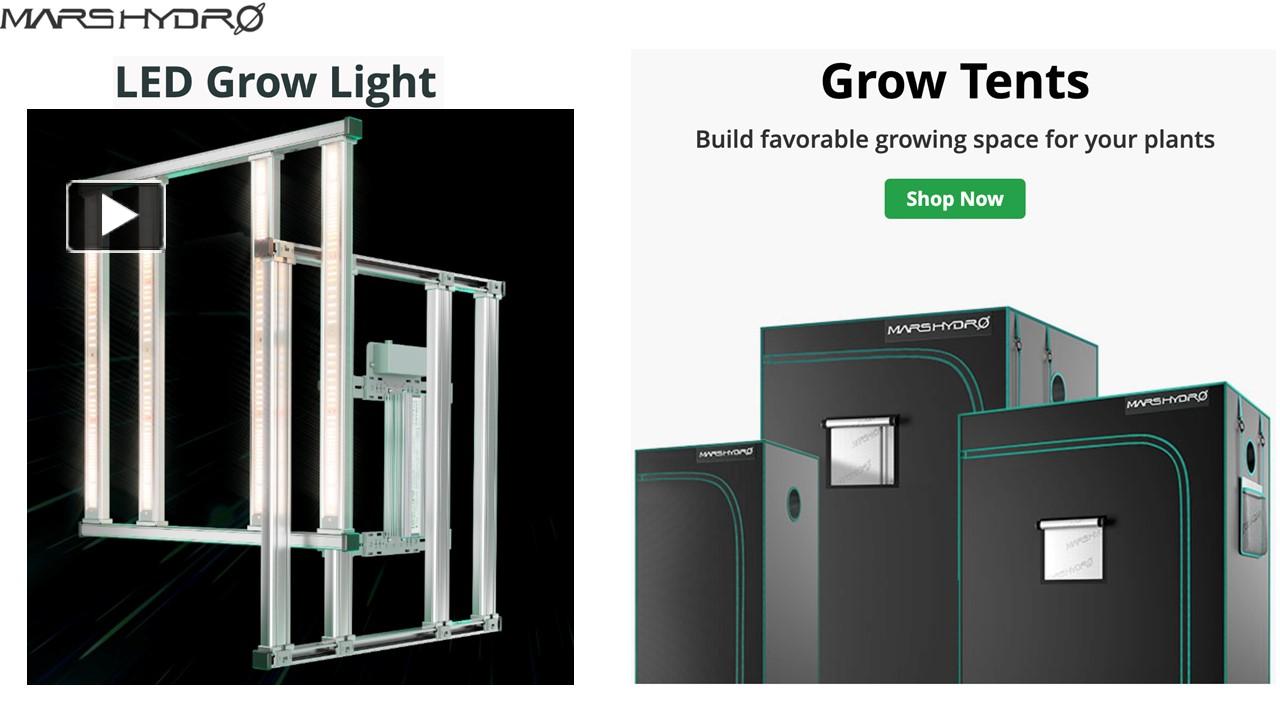 LED Grow Lights and Grow Tents from Mars Hydro presentation | free to ...