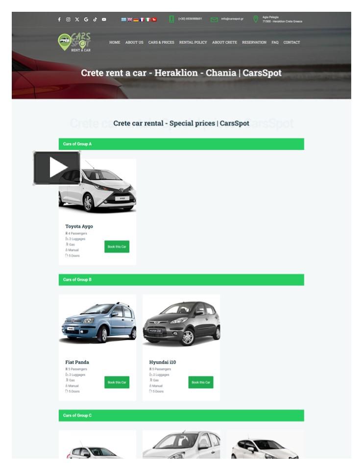 Rent a Car in Crete presentation | free to download