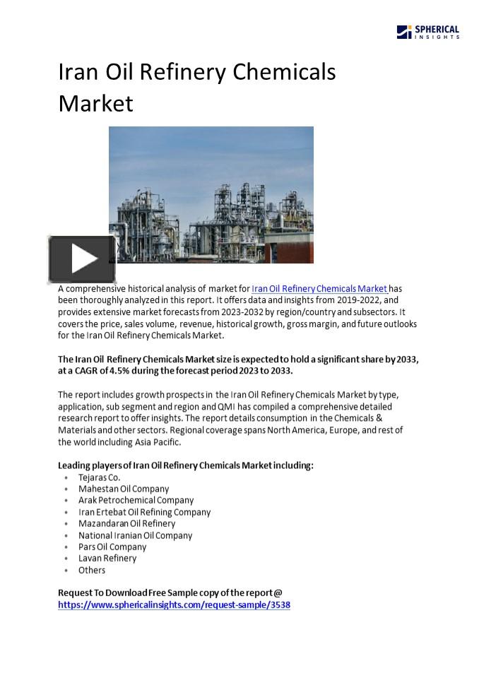 PPT – Iran Oil Refinery Chemicals Market PowerPoint presentation | free ...