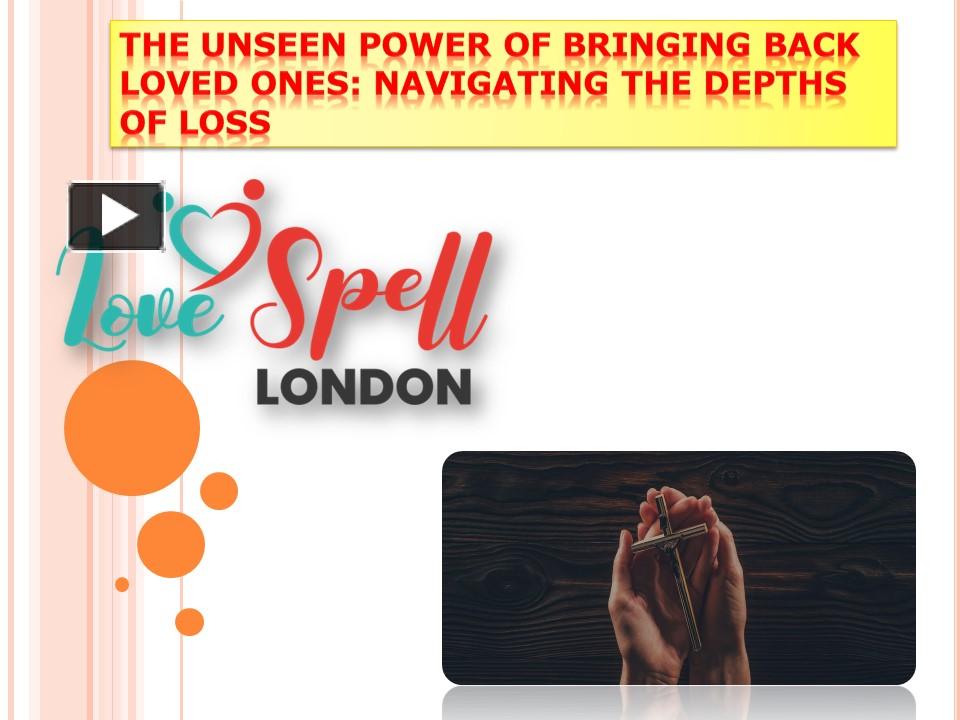Spell caster in London presentation | free to download