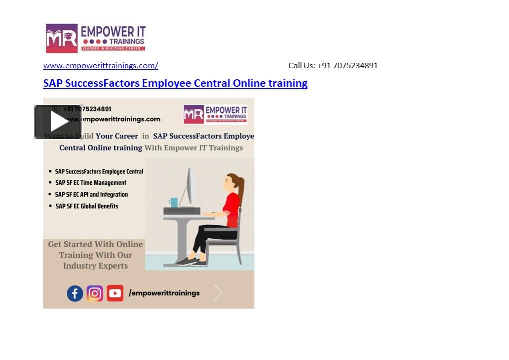 SAP SuccessFactors Employee Central Online training (1) presentation ...