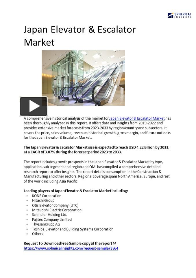 PPT – Japan Elevator & Escalator Market PowerPoint presentation | free ...