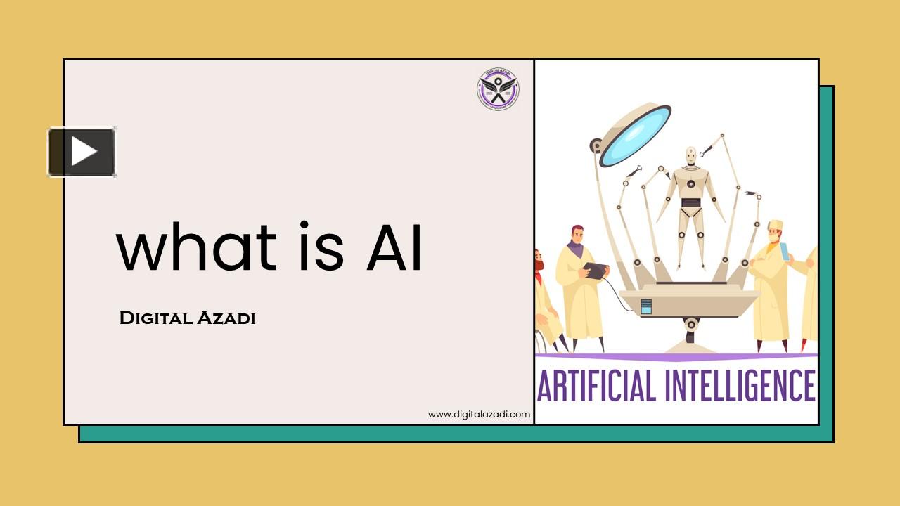 PPT – Artificial Intelligence Kya Hai | What is AI - Digital Azadi ...