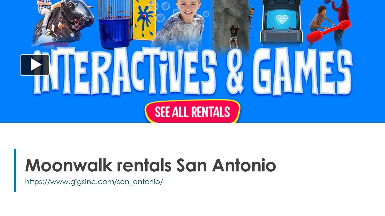 Moonwalk rentals San Antonio presentation | free to download