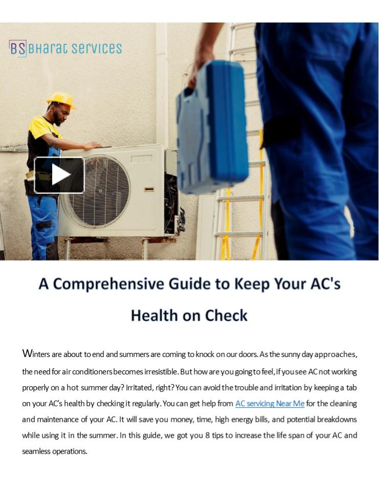 PPT – A Comprehensive Guide to Keep Your AC's Health on Check ...