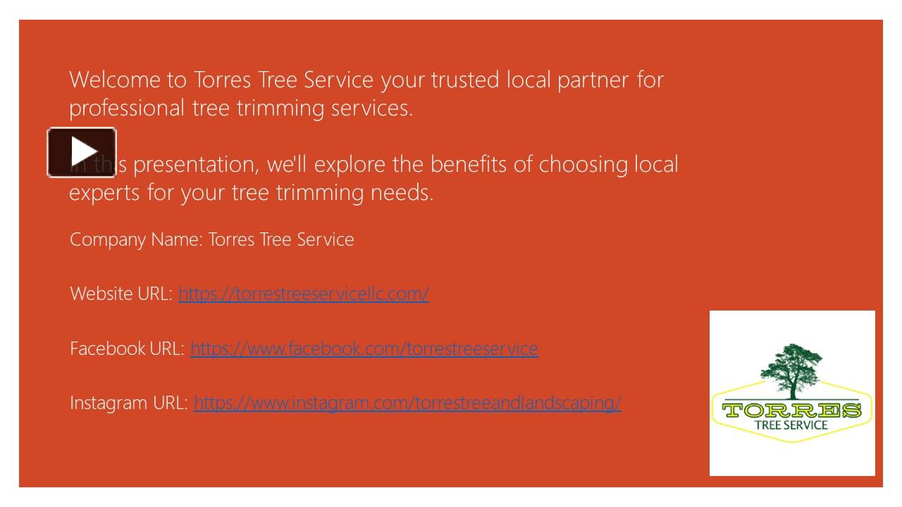 Tree trimming and removal presentation | free to download