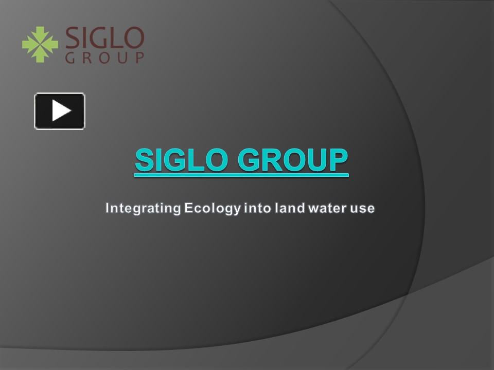 PPT – Safeguarding Nature: Siglo Group's Conservation Action Plan ...
