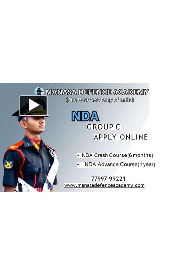 PPT – NDA GROUP C APPLY ONLINE PowerPoint presentation | free to ...