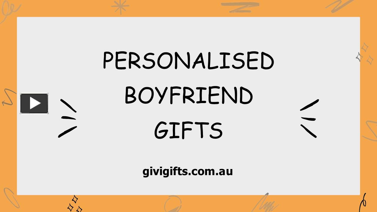 Personalised Boyfriend Gifts presentation | free to download