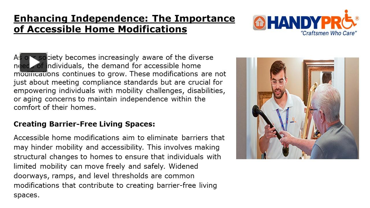 Enhancing Independence: The Importance of Accessible Home Modifications ...