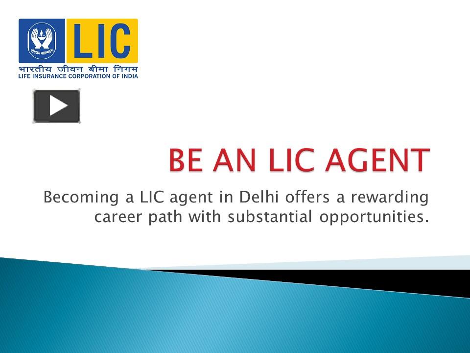 How to Join LIC as Agent presentation | free to download