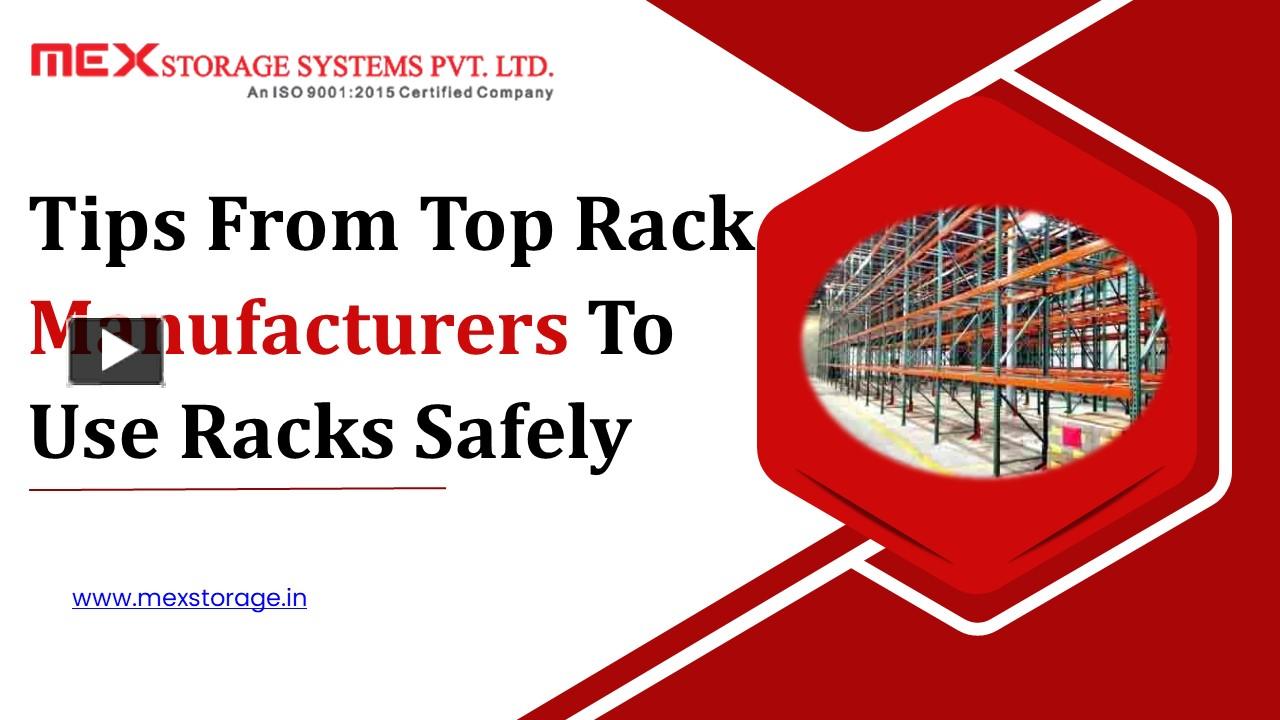 PPT – Tips From Top Rack Manufacturers To Use Racks Safely PowerPoint ...