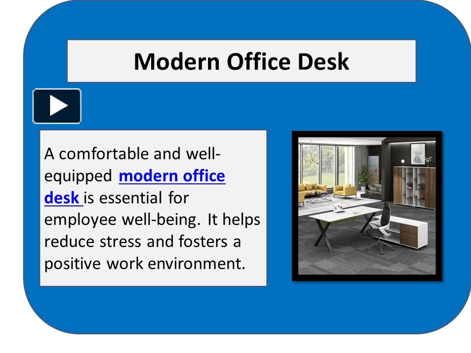 PPT – Modern Office Desk PowerPoint presentation | free to download ...