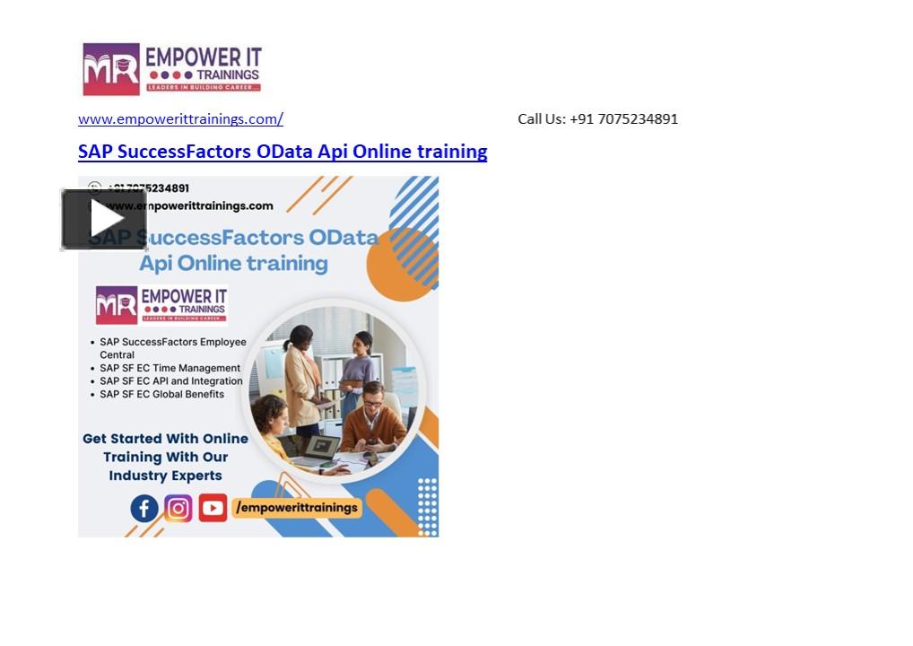 PPT – Best SAP SuccessFactors odata api Online training PowerPoint ...