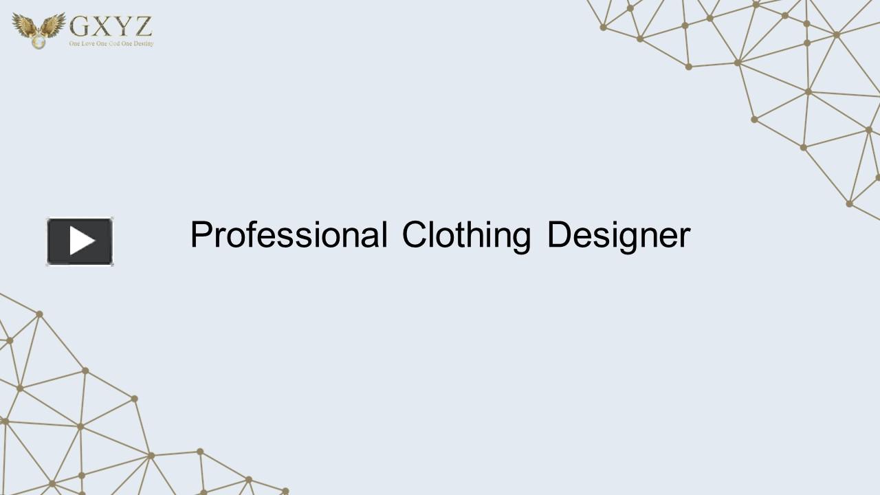 PPT – Professional Clothing Designer PowerPoint presentation | free to ...