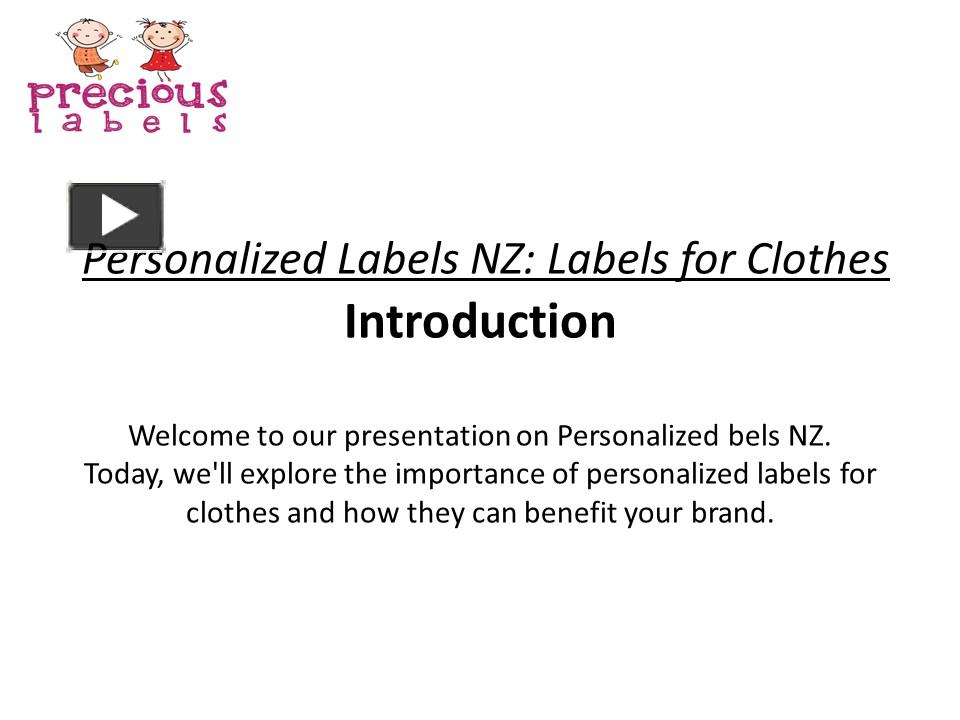 PPT – "Personalized Labels NZ | Design Your Own Clothing Labels with ...