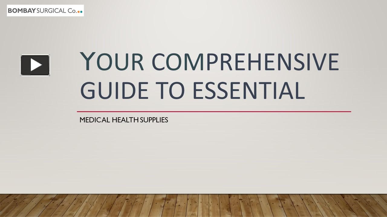Your Comprehensive Guide to Essential presentation | free to download