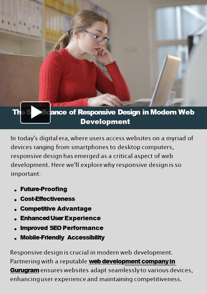 PPT – The Significance Of Responsive Design In Modern Web Development ...