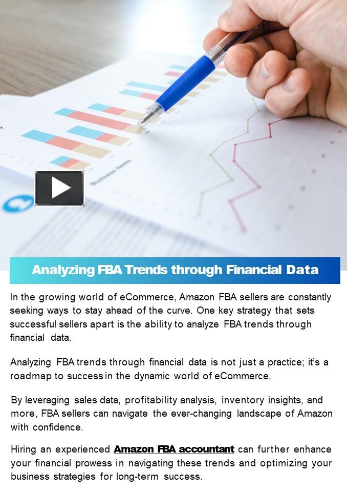 Analyzing FBA Trends through Financial Data presentation | free to download