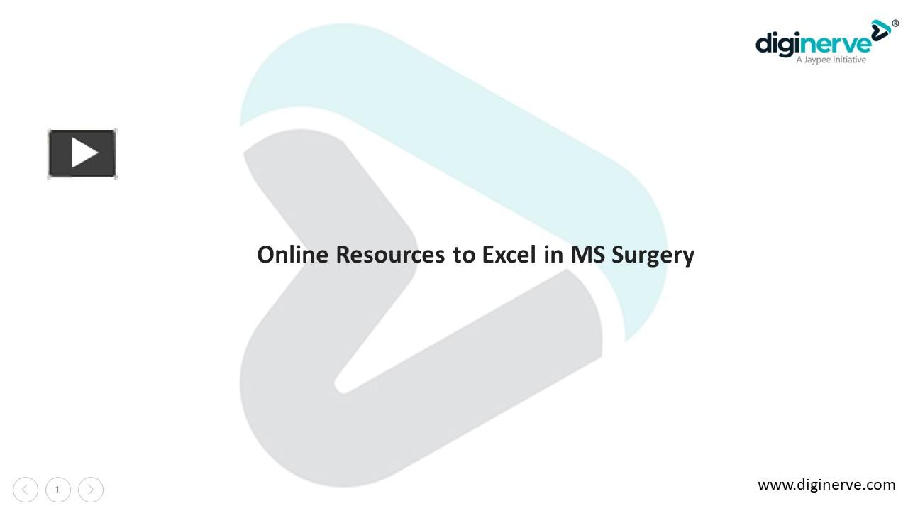 PPT – Online Resources to Excel in MS Surgery PowerPoint presentation ...