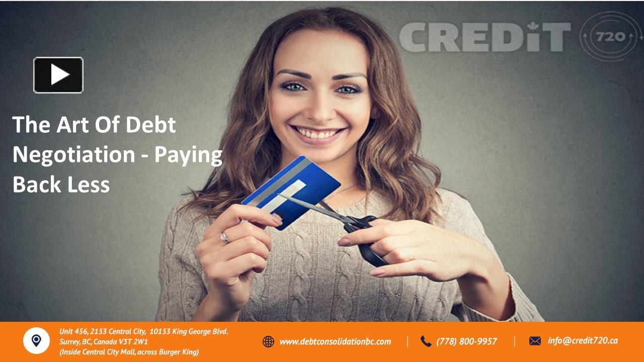 The Art Of Debt Negotiation - Paying Back Less presentation | free to ...