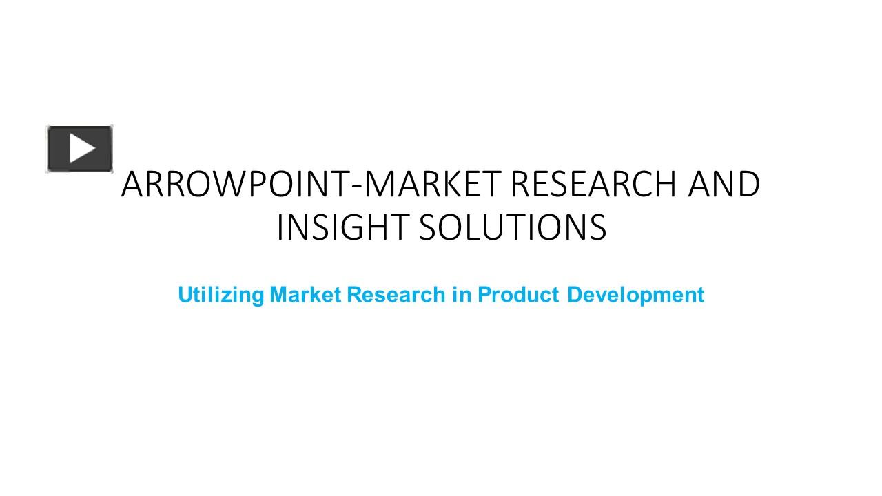 PPT – Utilizing Market Research in Product Development PowerPoint ...