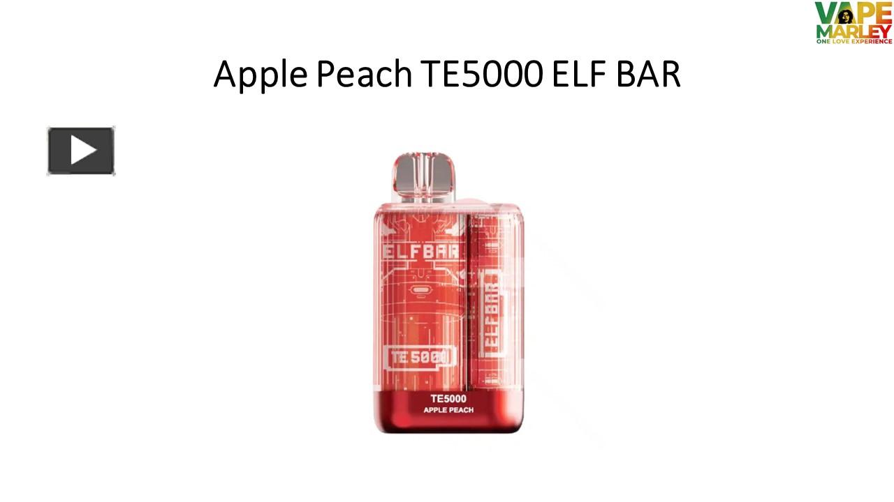 Apple Peach TE5000 ELF BAR presentation | free to download