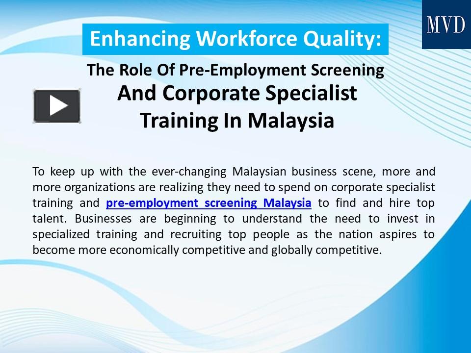 Enhancing Workforce Quality: The Role Of Pre-Employment Screening And ...