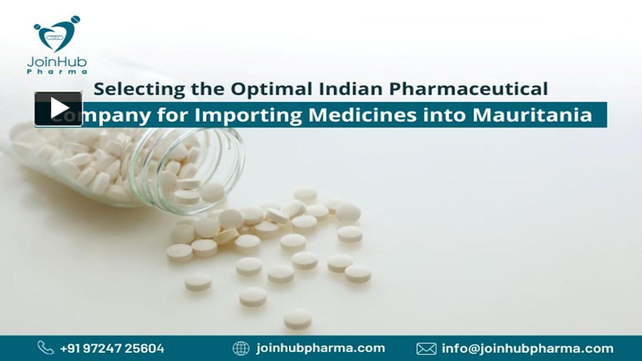 PPT – Selecting the Optimal Indian Pharmaceutical Company for Importing ...